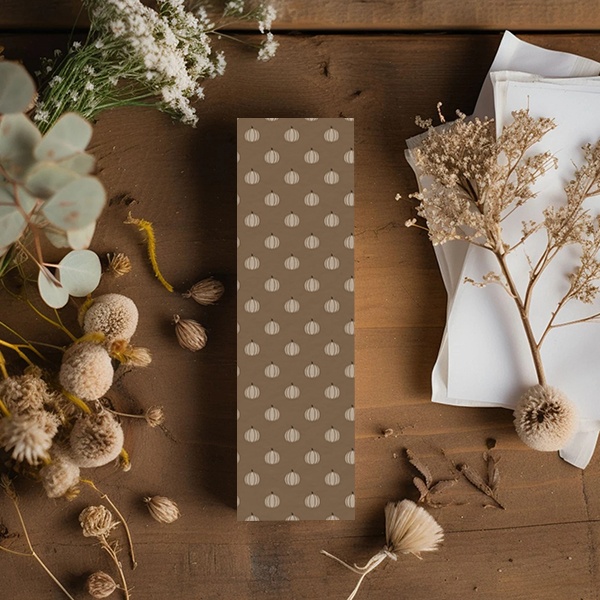 Buy Pumpkin Fall Pattern Design Customized Printed Bookmark - Set of 10 ...
