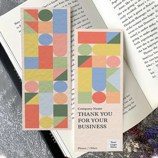 Buy Geometric Pattern Print Customized Printed Bookmark - Set of 10 ...
