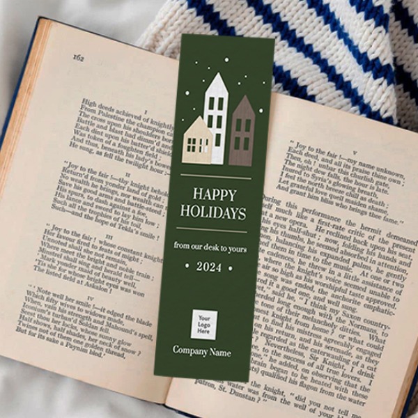 Buy Happy Holiday Houses Design Customized Printed Bookmark - Set of 10 ...