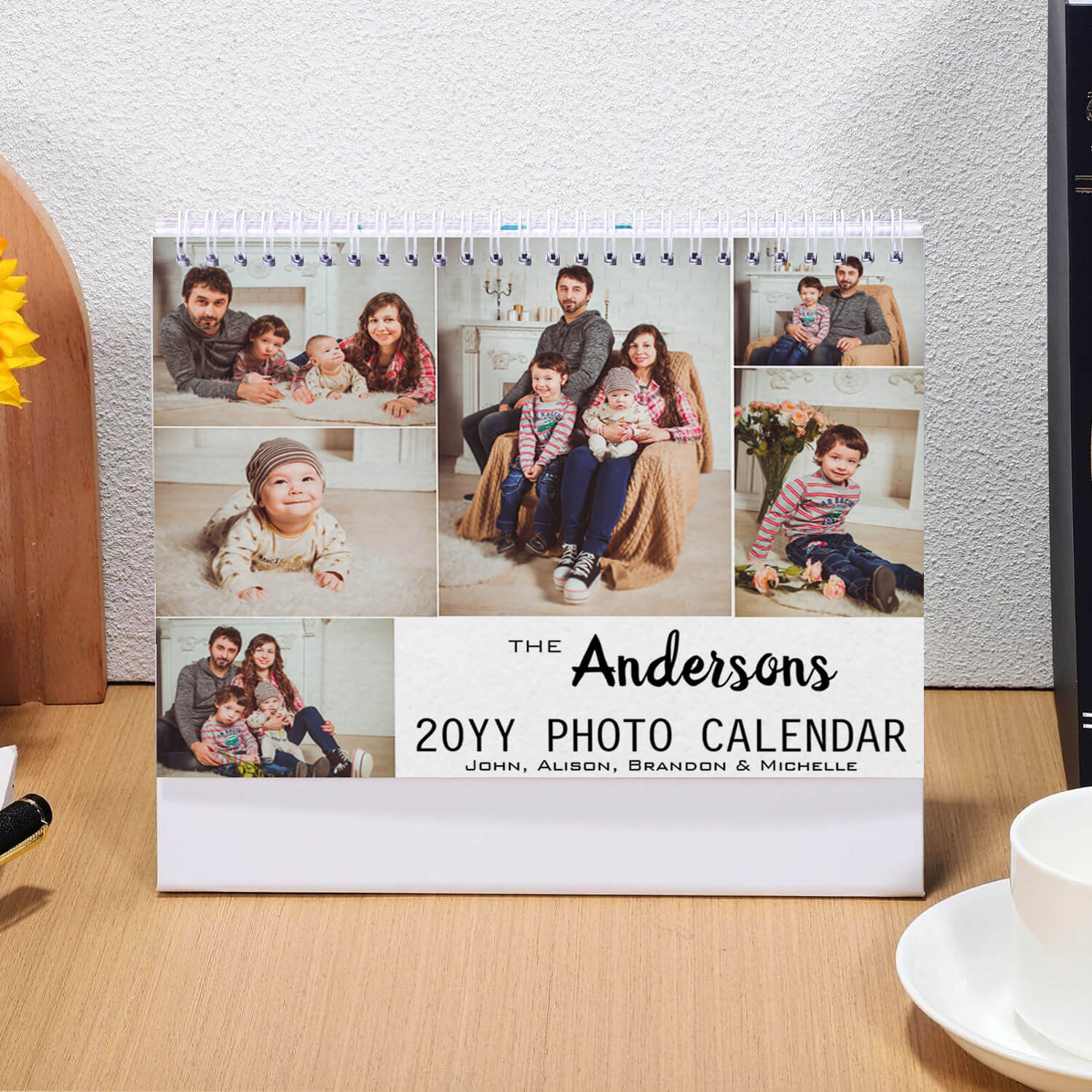 Buy Modern Family Photo Collage Customized Photo Desk Landscspe ...