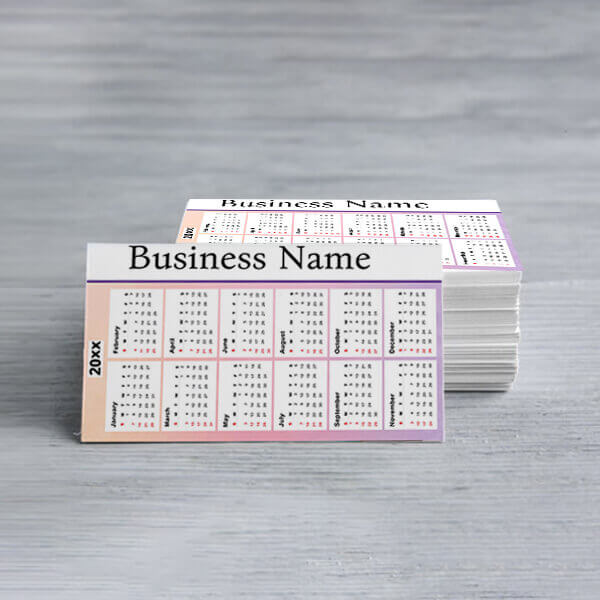 Buy Shades of Pink Customized Photo Pocket Card Calendar | yourPrint