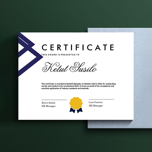 Buy Simple Certificate of Appreciation Template Customized Horizontal ...