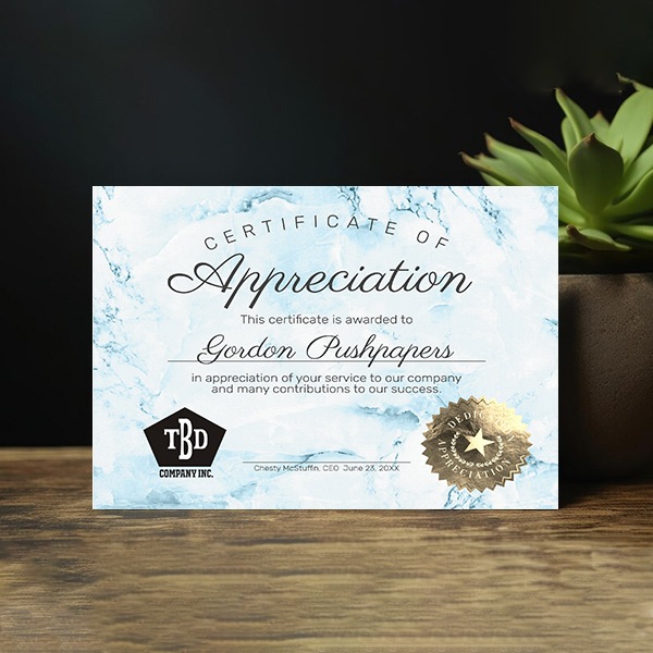 Buy Employee Volunteer Certificate of Appreciation Customized ...