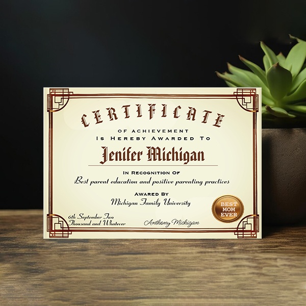 Buy Professional Certificate Diploma Customized Horizontal Landscape ...