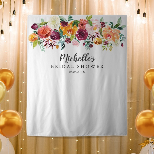 Buy Floral Design Customized Vinyl Flex Print Backdrop | yourPrint