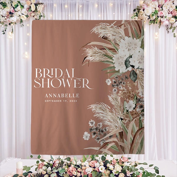 Buy Modern Elegant Terracotta Tapestry Customized Vinyl Flex Print ...