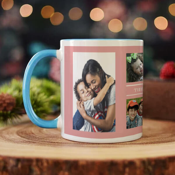 Buy 6 Photo Collage Family Design Customized Photo Printed Coffee Mug ...