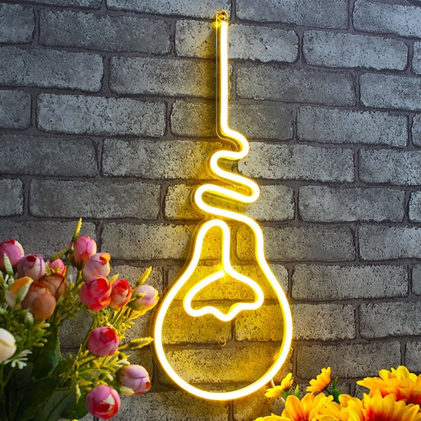Buy Cool Light Bulb Neon Sign Wall Hanging | yourPrint