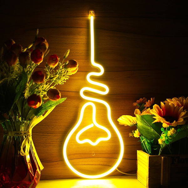 Buy Cool Light Bulb Neon Sign Wall Hanging | yourPrint