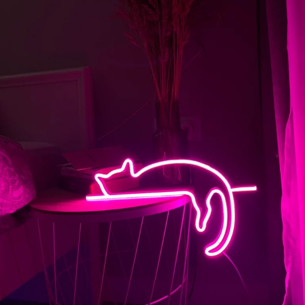 Buy Sleepy Cat Neon Sign Wall Hanging | yourPrint