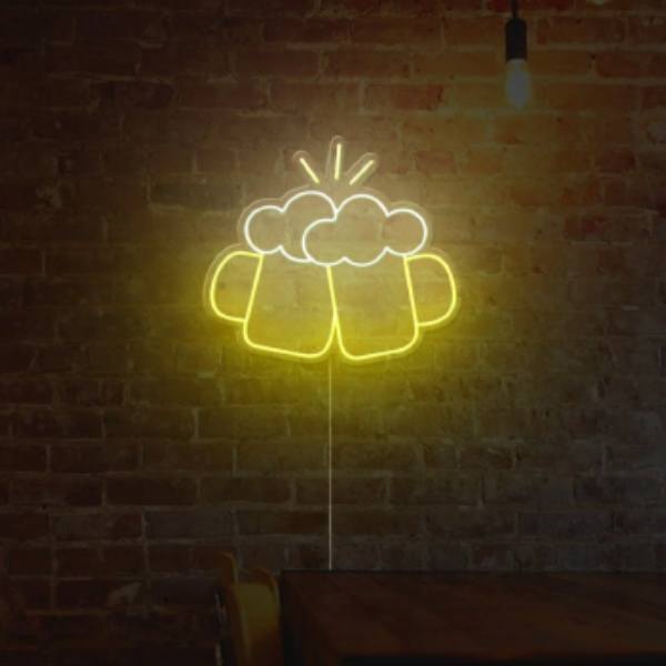 Buy Beer Cheers Bar Neon Sign Wall Hanging | yourPrint