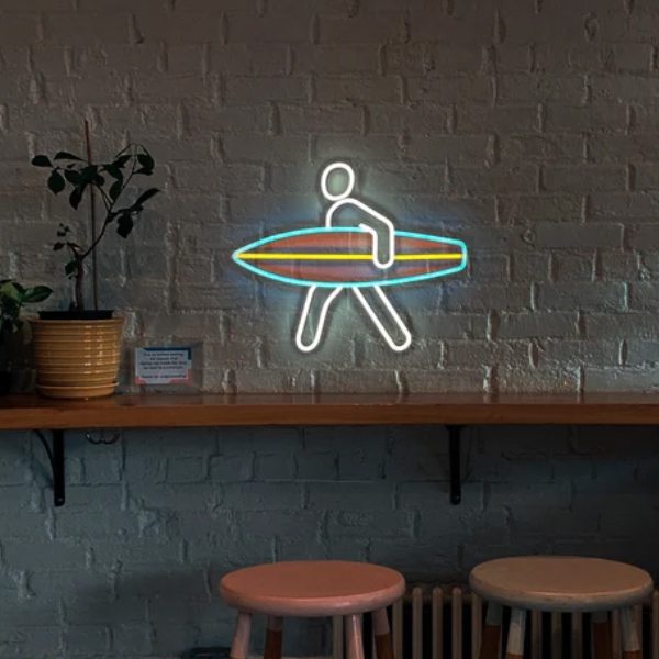 Buy Surfer Neon Sign Wall Hanging | yourPrint