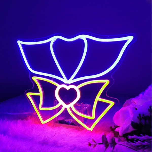 Buy Bow Design Neon Sign Wall Hanging | yourPrint