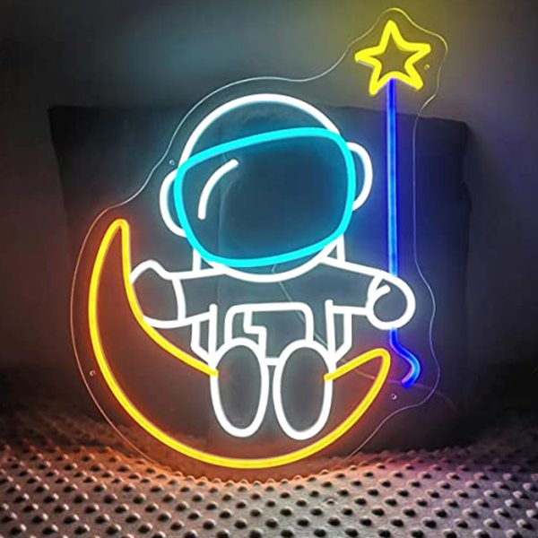 Buy Floating Astronaut Neon Sign Wall Hanging | yourPrint