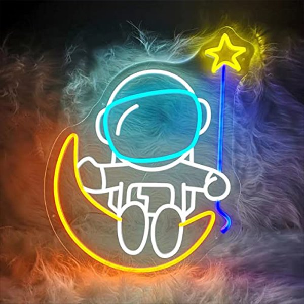 Buy Floating Astronaut Neon Sign Wall Hanging | yourPrint