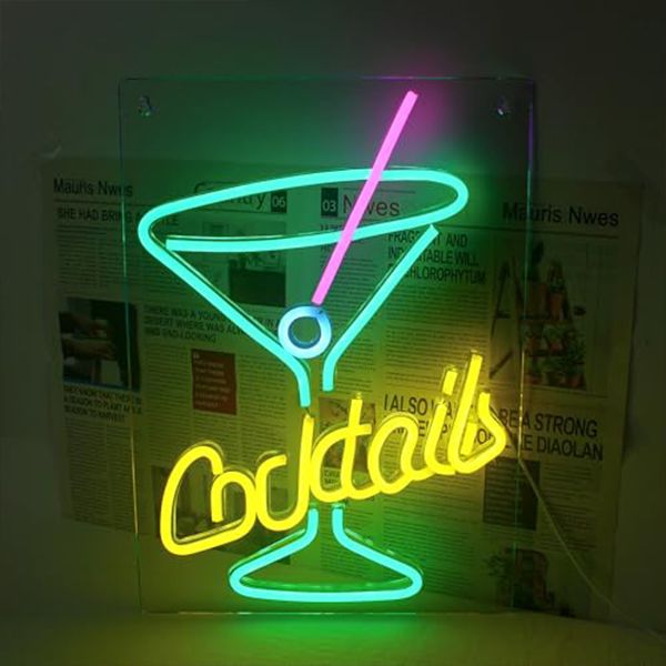 Buy Cocktails Bar Neon Sign Wall Hanging | yourPrint