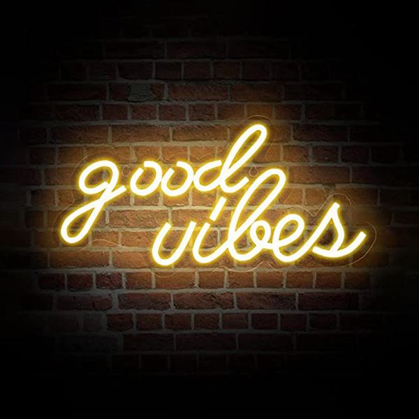 Buy Good Vibes Neon Sign Wall Hanging | yourPrint