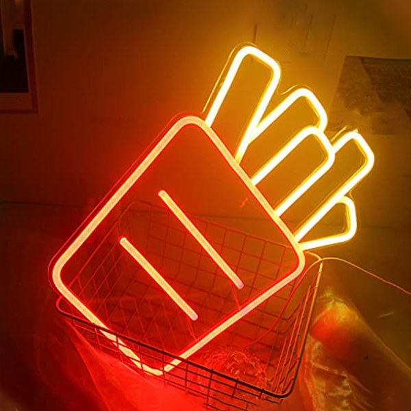 Buy French Fries Neon Sign Wall Hanging | yourPrint