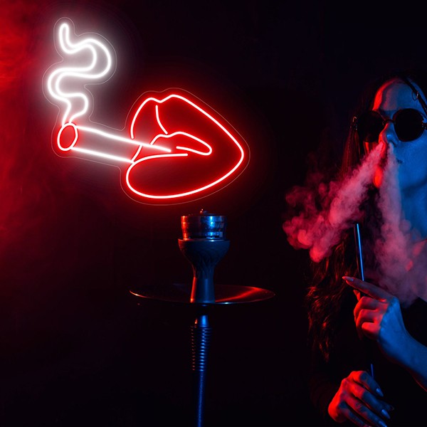 Buy Cool Smoker Bar Neon Sign Wall Hanging | yourPrint