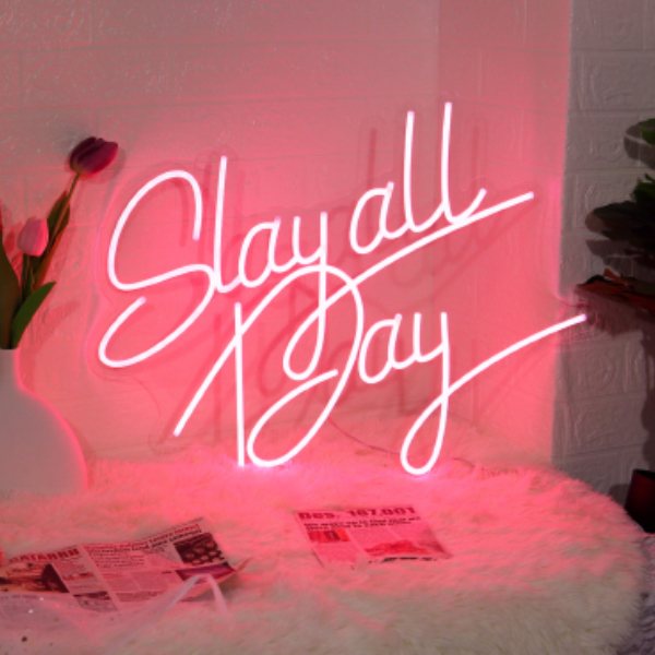 Buy Slay All Day Neon Sign Wall Hanging | yourPrint
