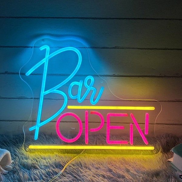 Buy Bar Open Neon Sign Wall Hanging | yourPrint