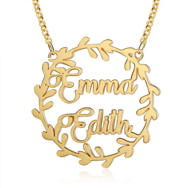 Buy Circle Design with Name Customized Name Necklace Pendants | yourPrint