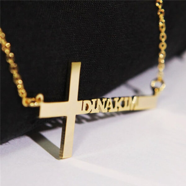 Buy Cross with Name Customized Name Necklace Pendants | yourPrint