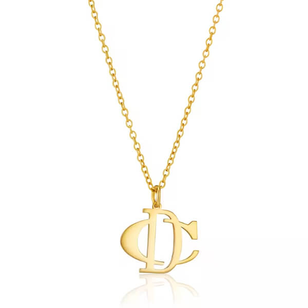 Buy Initial Couple Design Customized Name Necklace Pendants | yourPrint