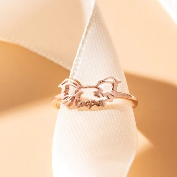 Buy Cute Customized Unisex Name Rings | yourPrint