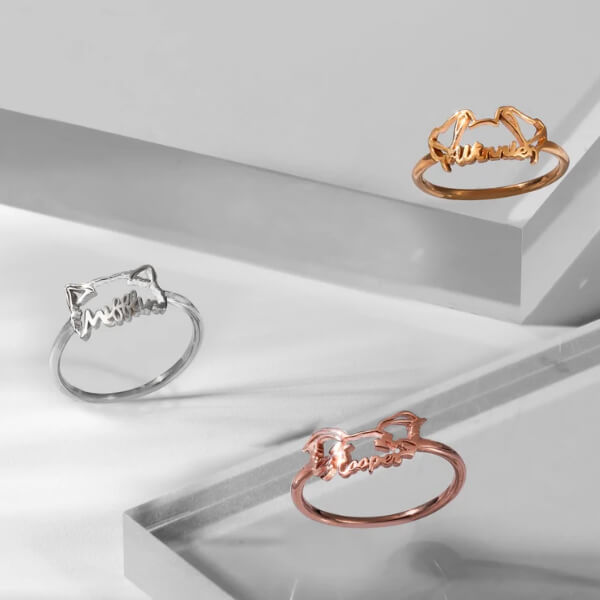 Buy Cute Customized Unisex Name Rings | yourPrint