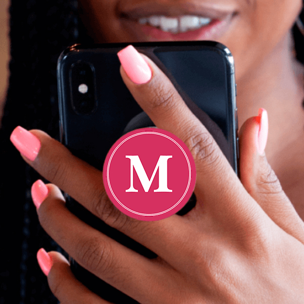 Buy Modern Girly Pink White Monogram Initial Mother's Day Customized ...