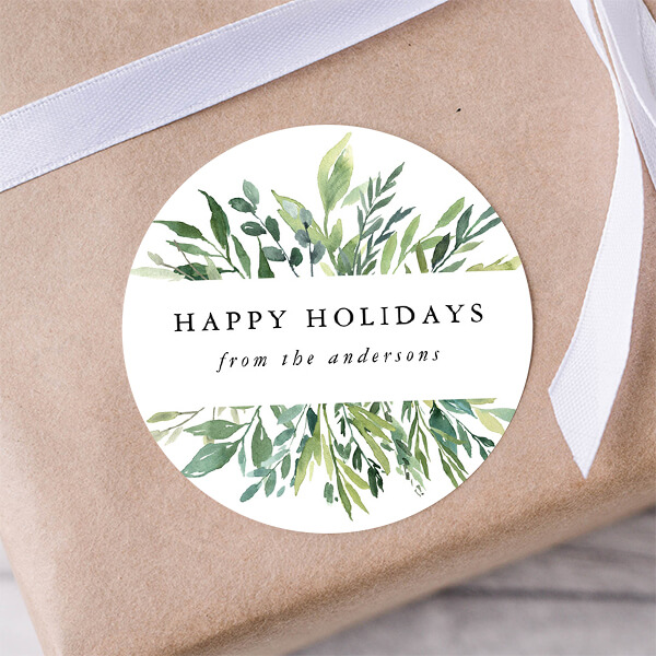 Buy Winter Greenery Customized Printed Sticker | yourPrint