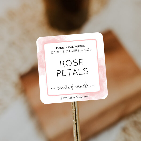 Buy Pink Watercolor Script Name Customized Printed Sticker | yourPrint
