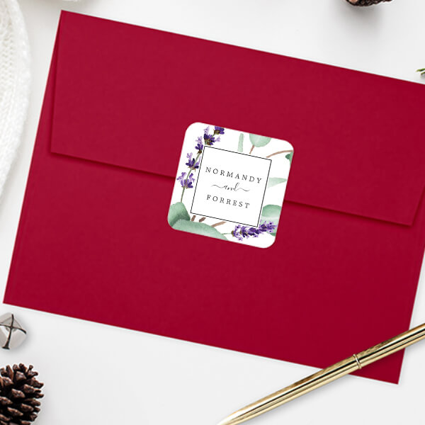 Buy Rustic Lavender and Eucalyptus Customized Printed Sticker | yourPrint