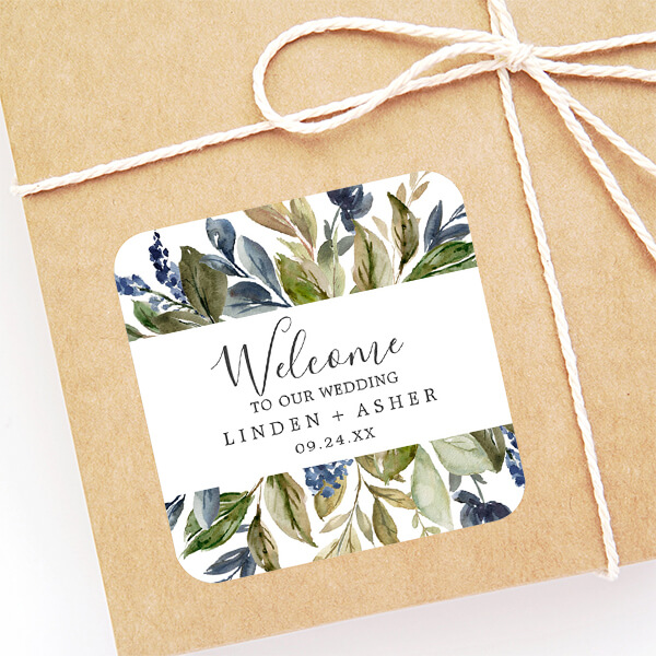 Buy Autumn Greenery Customized Printed Sticker | yourPrint