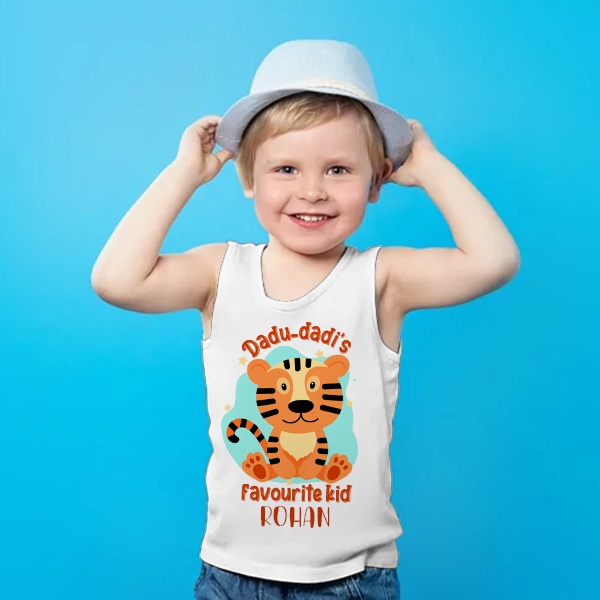 Buy Dadu Dadi's Favortite Kid Customized Kid’s Cotton Vest Tank Top ...