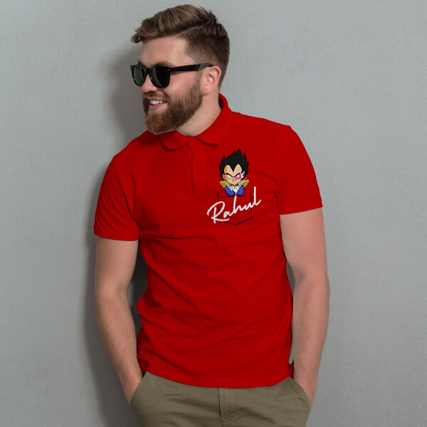 Buy Name Sign Polo Customized Half Sleeve Men’s Cotton Polo T-Shirt ...