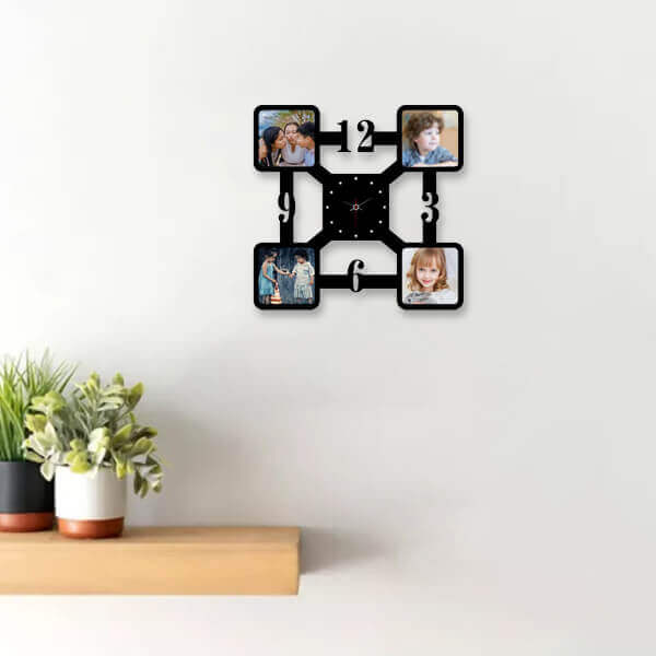 Buy Customized Photo Printed Wooden Wall Clock Online in India | yourPrint
