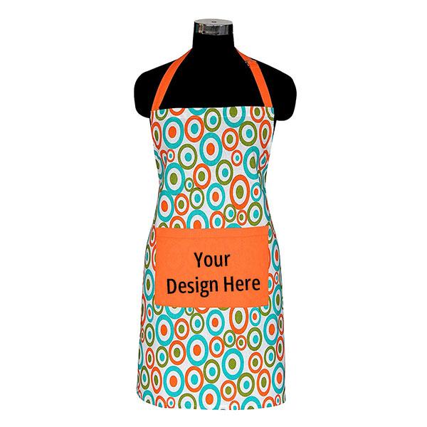 Buy Multi-Color Customized Cotton Designer Aprons, Sized 65cm in width ...