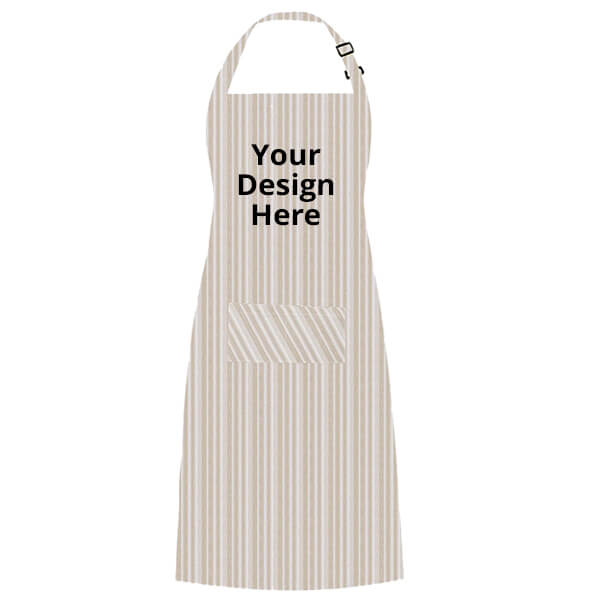 Buy Beige Customized Adjustable Apron | yourPrint