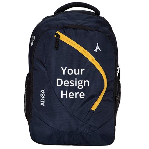 Buy Navy Blue Customized Laptop Backpack 31 Liters | yourPrint