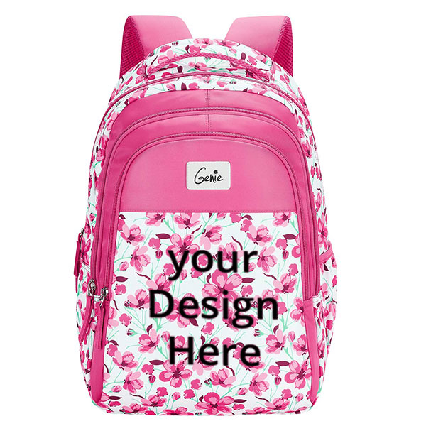 Buy Pink Customized Bag 3 Compartments Water Resistant Stylish and ...