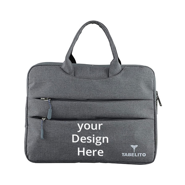 Buy Grey Customized Laptop Bag | yourPrint
