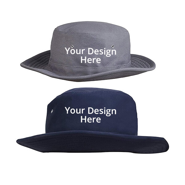 Buy Grey and Blue Customized Hat Pack of 2 Online | yourPrint
