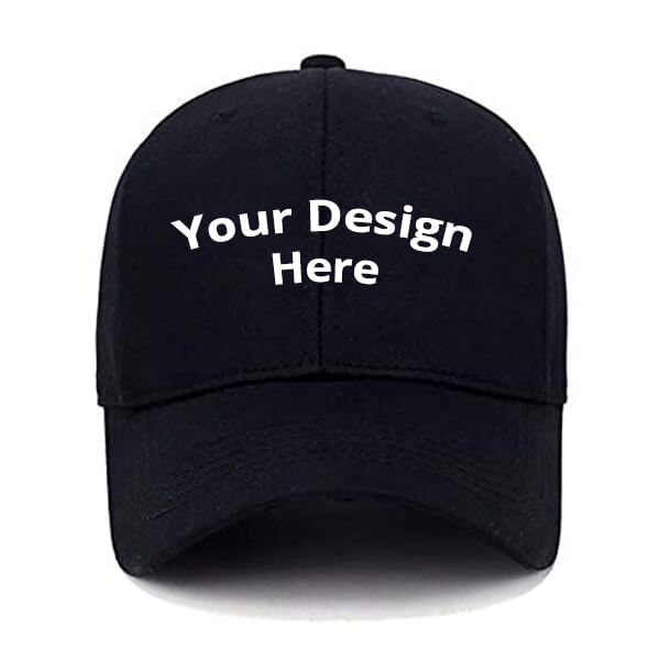 Buy Black Customized Unisex Baseball Cap Online | yourPrint
