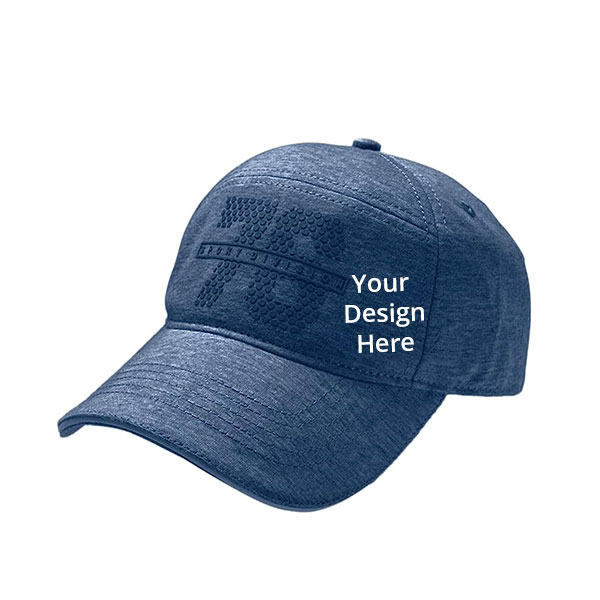 Buy Navy Melange Customized Jockey Microfiber Blend Solid Cap with ...