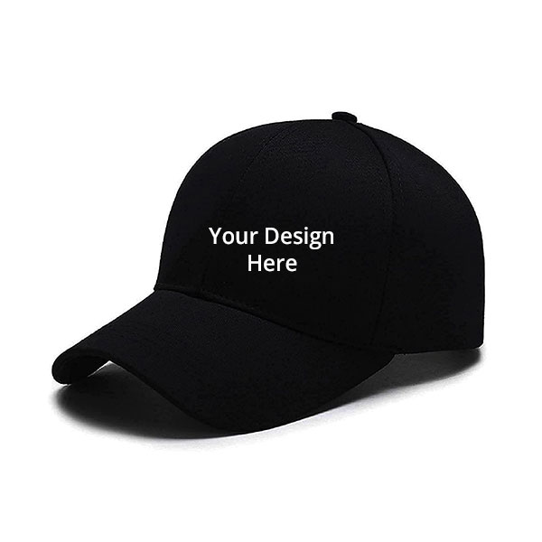 Buy Black Customized Baseball Cap Online | yourPrint