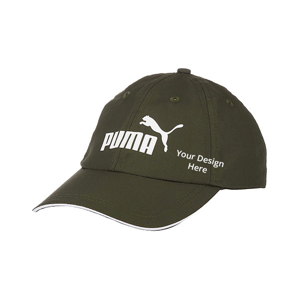 Buy Forest Green Customized Unisex Baseball Puma Cap, Free Size Online ...