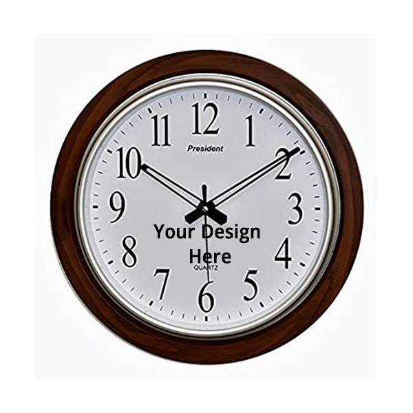 Buy White with Brown Panel Customized Quartz Official Designer Big Size ...