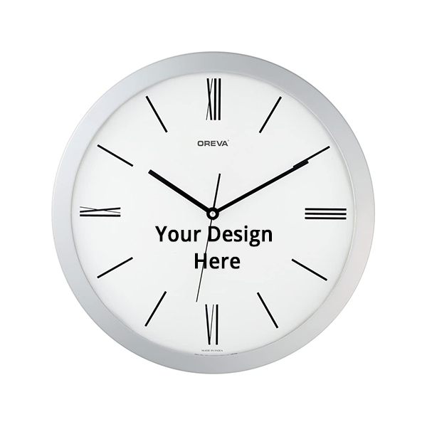 Buy White Customized Round Plastic Analog Abstract Wall Clock | yourPrint